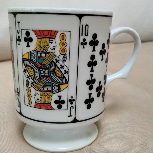 Vintage | Kitchen | Royal Flush Hearts Coffee Mug Poker Playing Cards ...